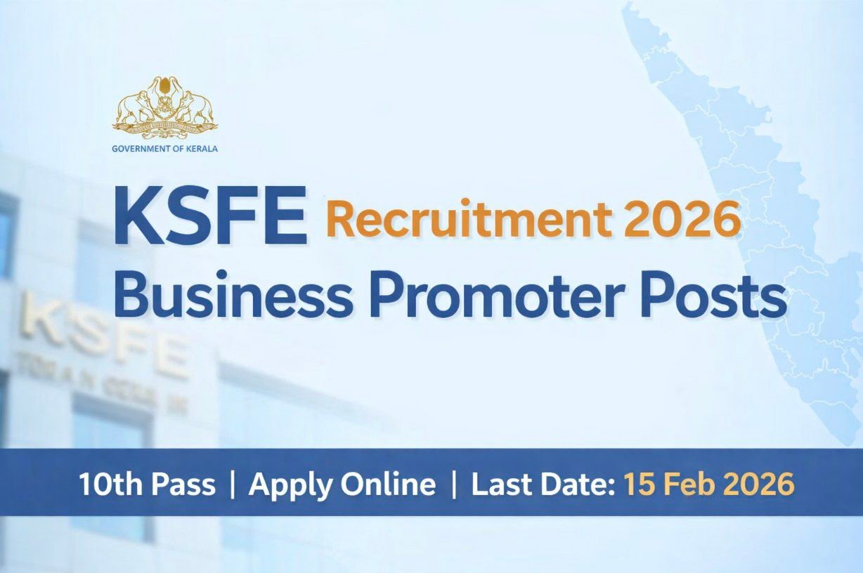 KSFE Recruitment 2026: Apply Online for Business Promoter Posts ...